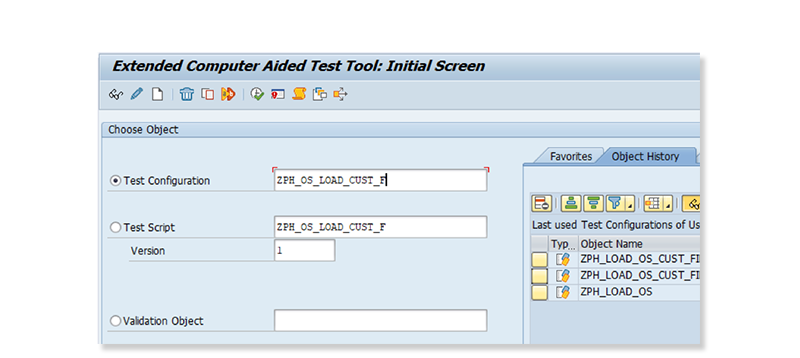 Using eCATT to automate loading records with specific keys