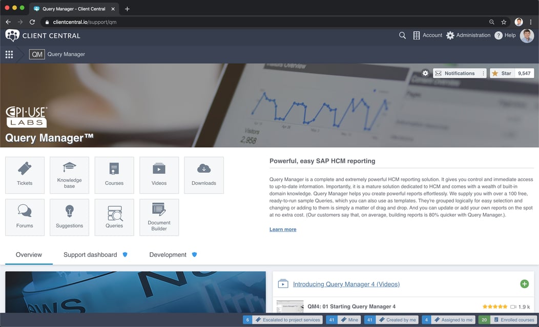 Client Central: Secure SaaS platform