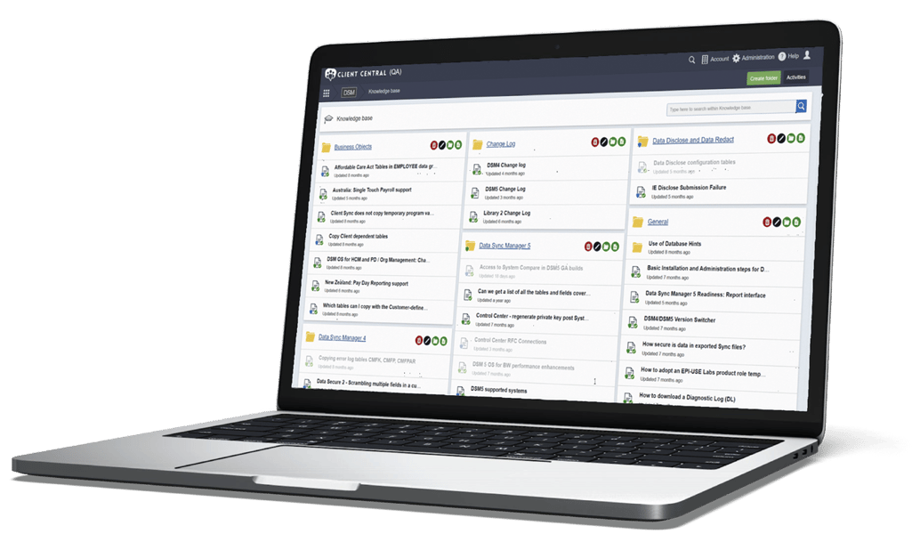 Client Central: Secure SaaS platform