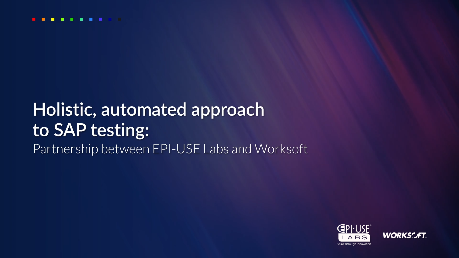 Advance your SAP testing with accurate data and test automation with ...
