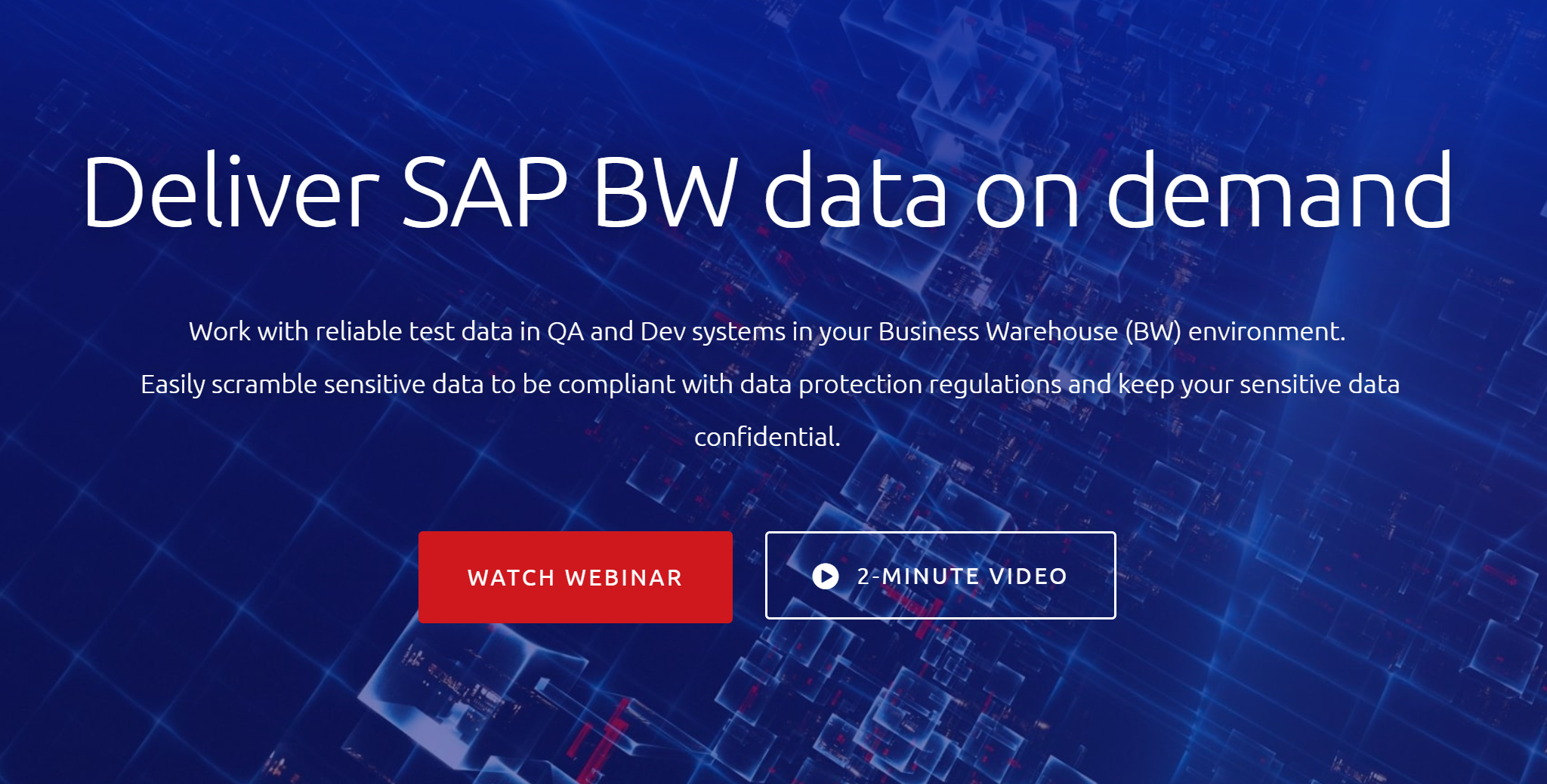 Managing Test Data from SAP BW Systems: Webinar replay